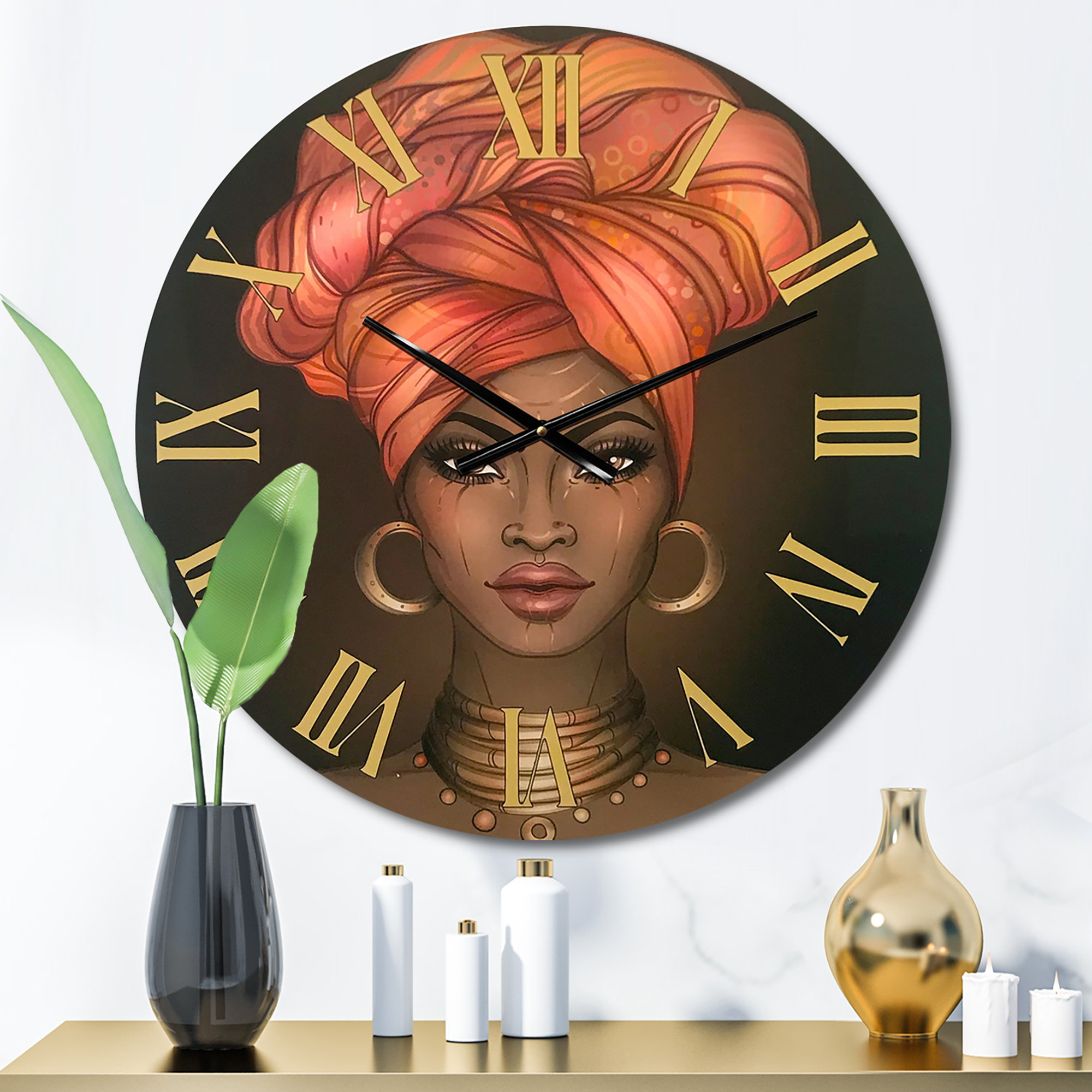 East Urban Home African American Woman with Turban V - Modern wall ...