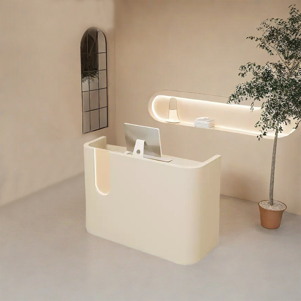 NBNKK Reception desk Compact Writing Desk – Front desk & Computer Desk ...