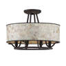 Bay Isle Home™ 4 - Light 15.75" Unique/Statement Drum Semi Flush Mount ...