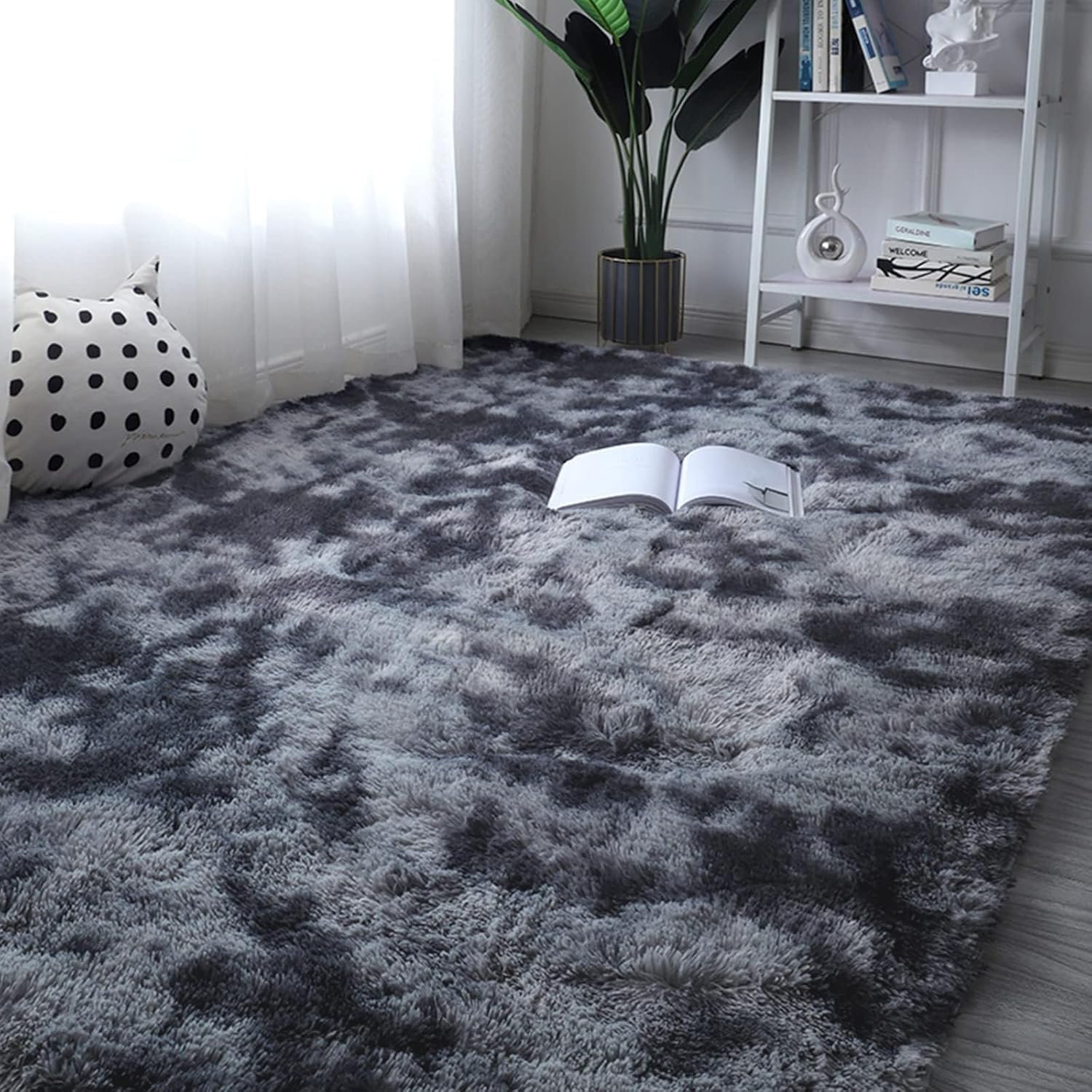 AMIBZ Area Rug, Fluffy 5X7 Area Rugs For Living Room, Ultra Soft Rug ...