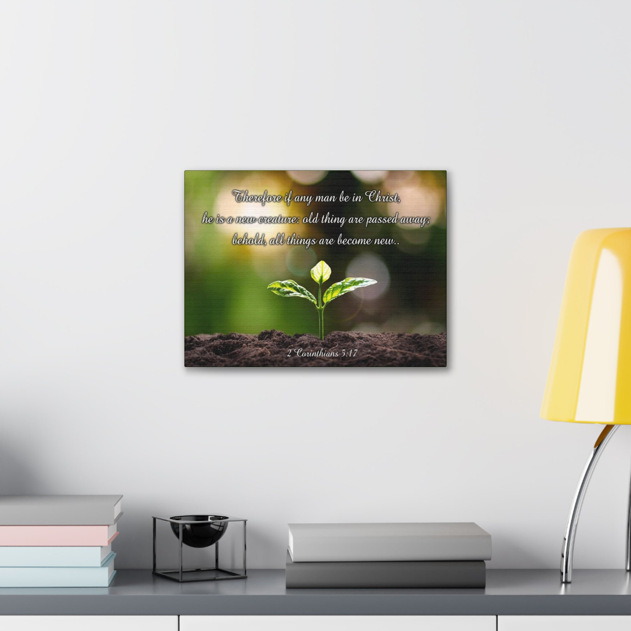 Trinx Men Be in Christ 2 Corinthians 5:17 Christian Wall Art Print ...