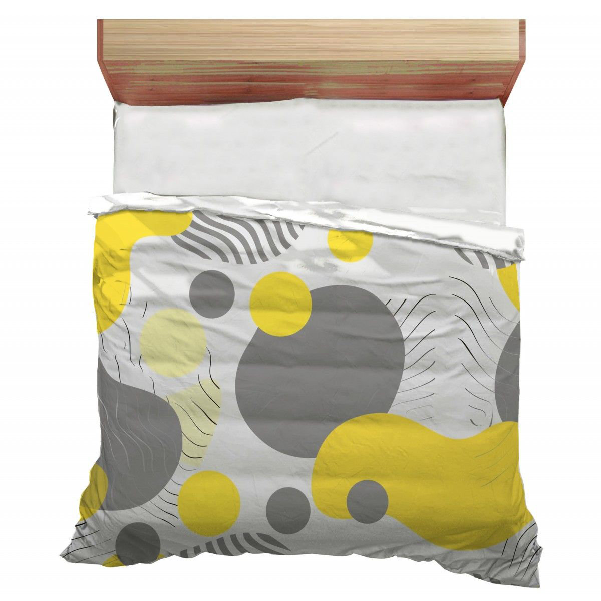 VisionDecor Abstract Bedding Art Comforter Curved shapes_12511 | Wayfair