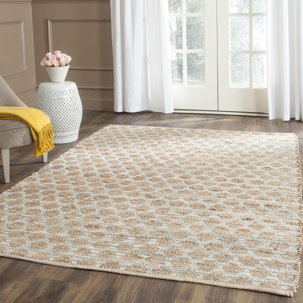 Highland Dunes Arria Geometric Handmade Flatweave Grey/Natural Area Rug ...