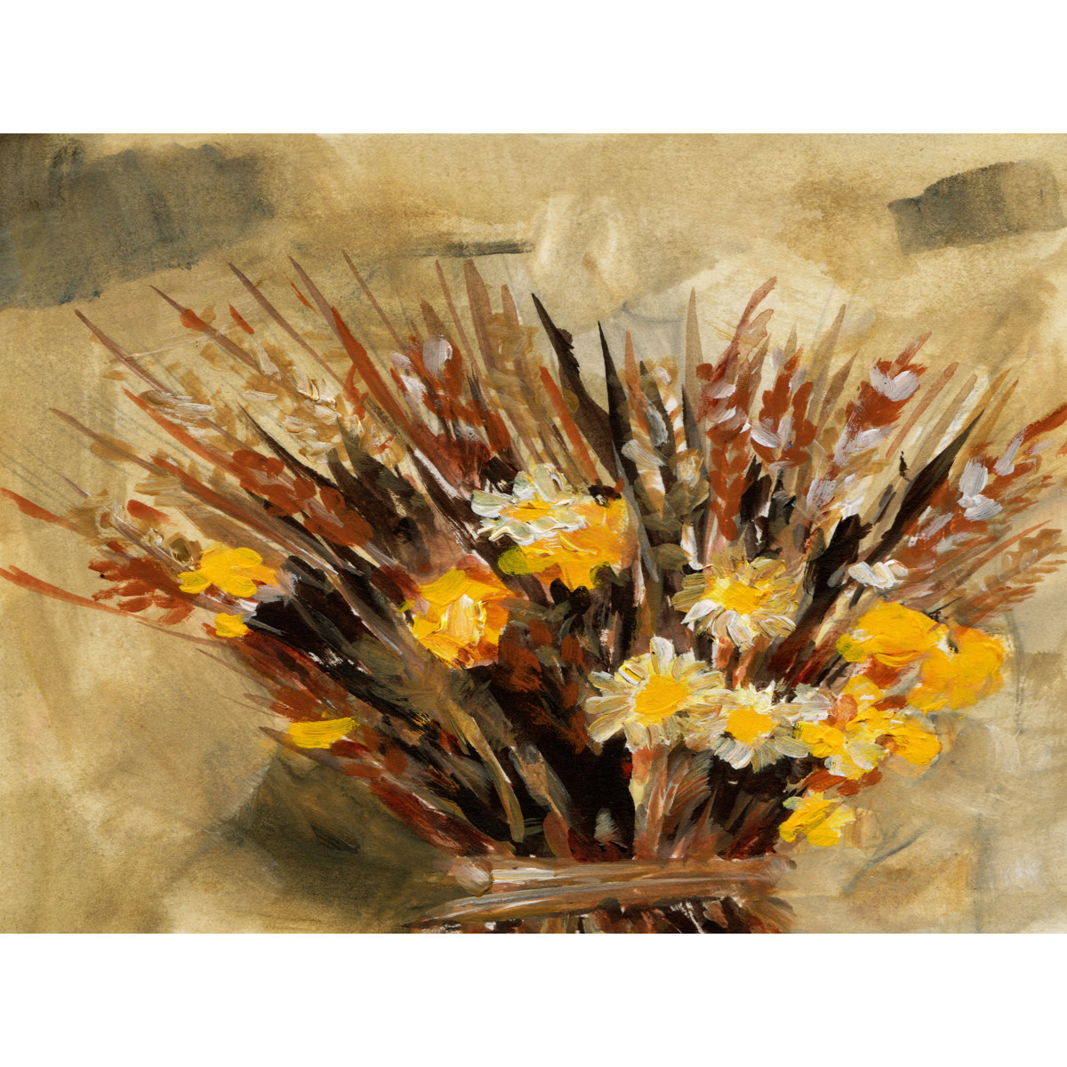 17 Stories Crimson & Yellow Ochre Offering I | Wayfair.co.uk