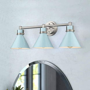 Blue Bathroom Vanity Lighting You'll Love | Wayfair