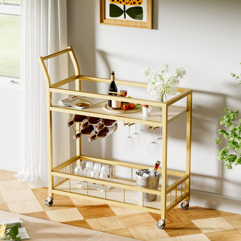 Trent Austin Design® Narron Metal Bar Cart & Reviews | Wayfair