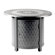 Lark Manor Delrick Round 34 In. X 34 In. Aluminum Propane Fire Pit ...