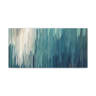 Ivy Bronx Colorful Oil Painting Blue Rain Abstract Canvas Wall Art ...