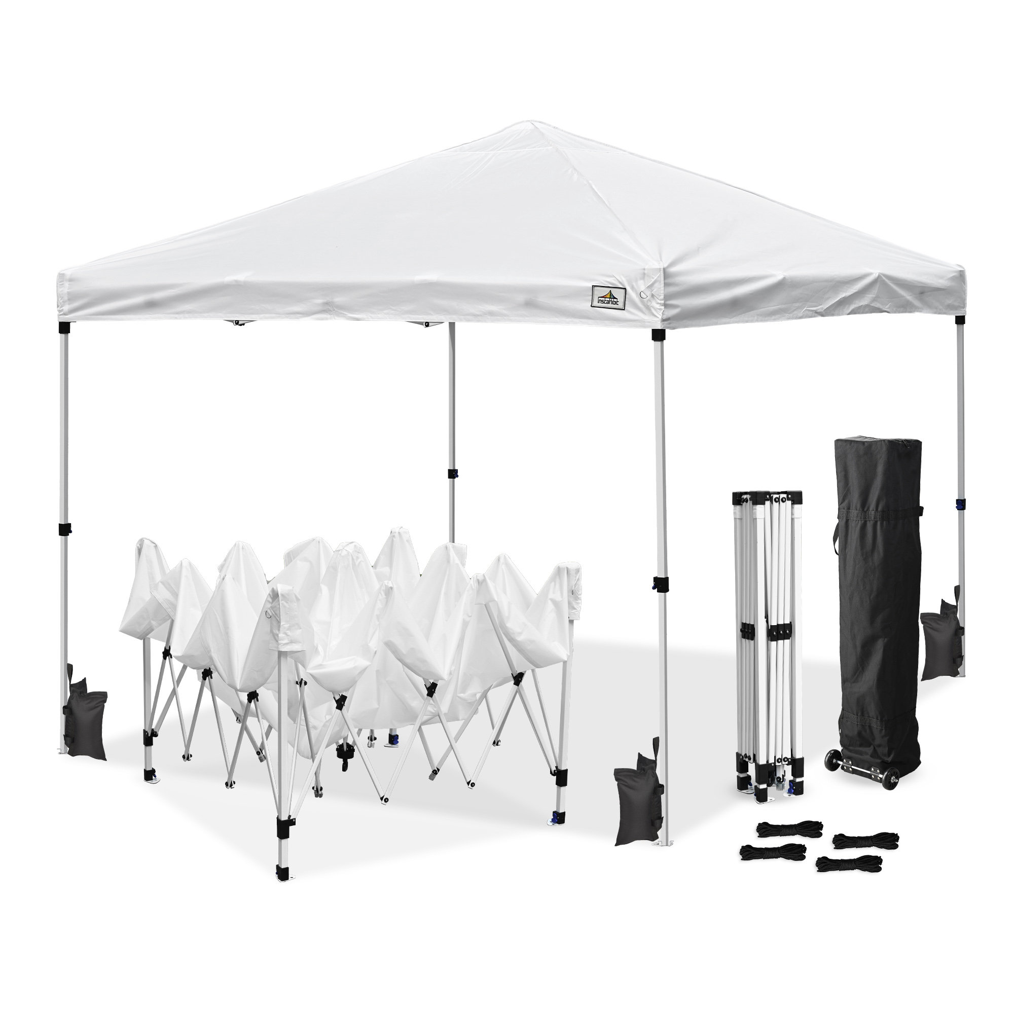 InstaHibit EZ GO 10x10ft Pop Up Canopy Outdoor Instant Tent Tradeshow ...