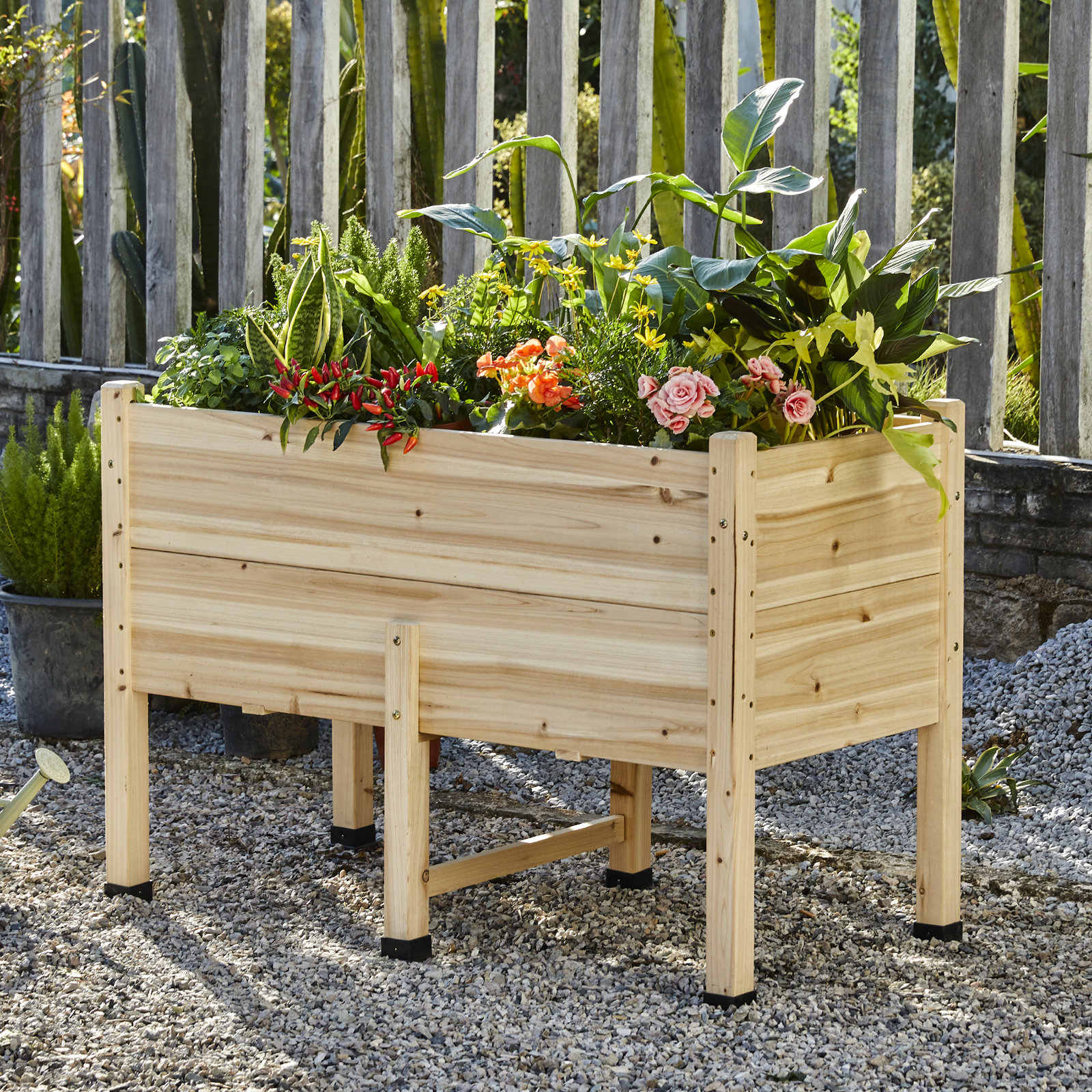 Arlmont & Co. Elevated Wooden Raised Garden Bed with Legs – Deep ...