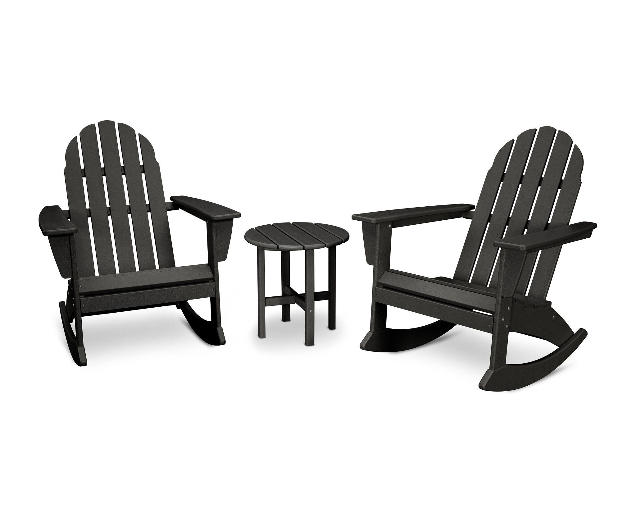 POLYWOOD® Vineyard 3-Piece Adirondack Rocking Chair Set & Reviews | Wayfair