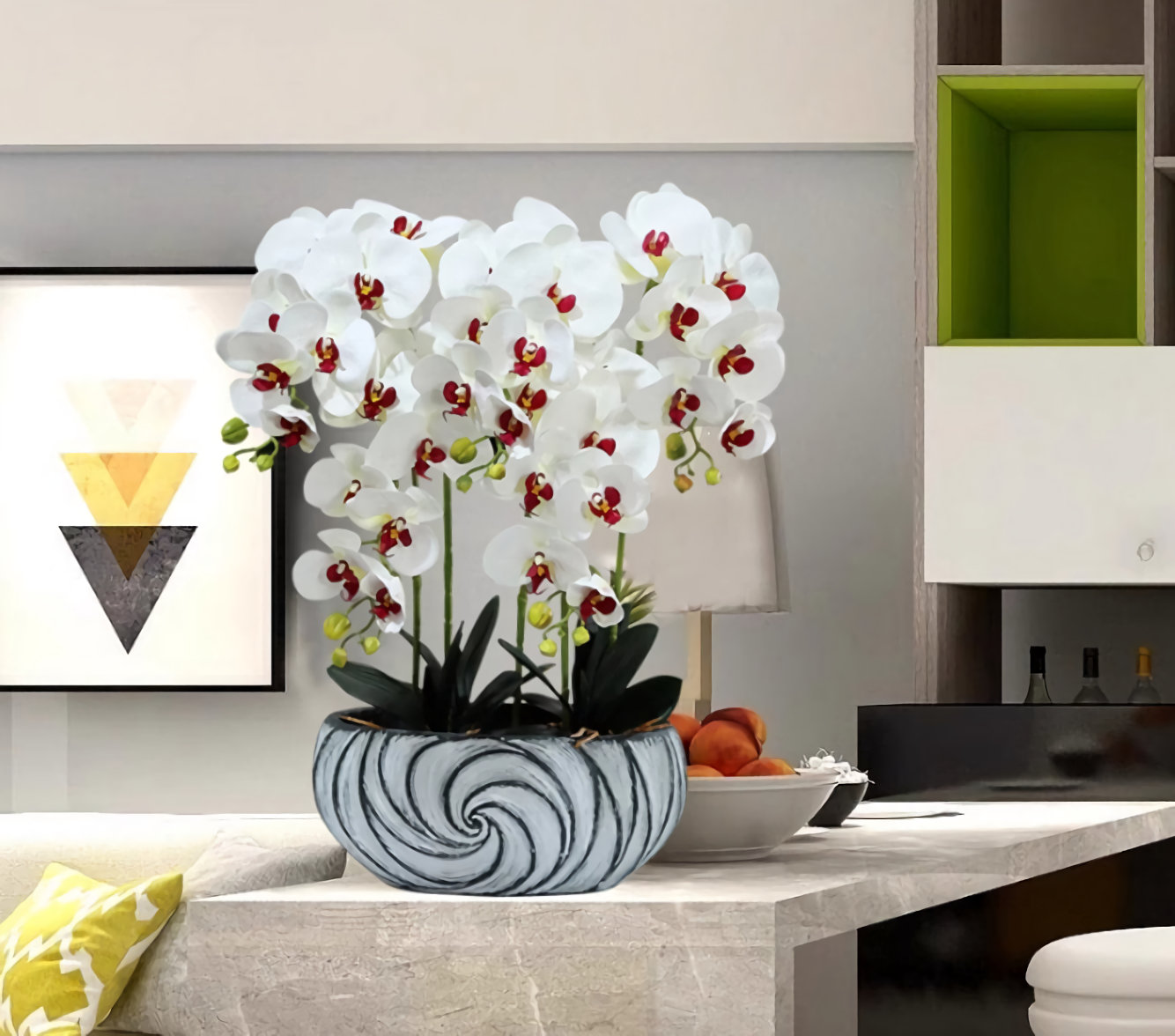 Primrue Simulated Floral Decorations, Fake Flowers In The Foyer TV ...