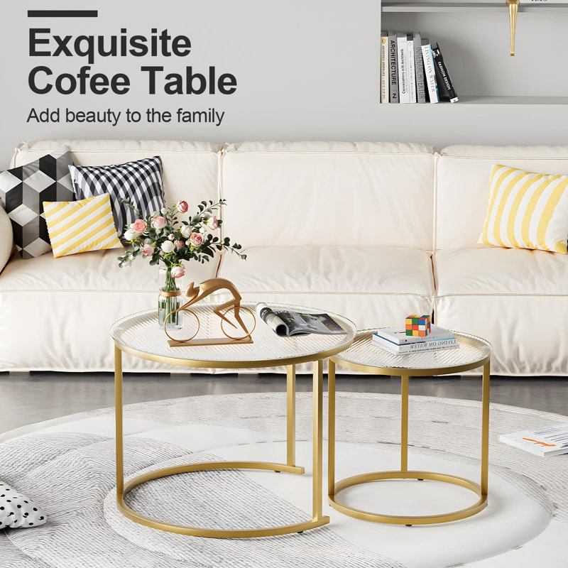 Mercer41 Nesting Coffee Table Set of 2 | Wayfair