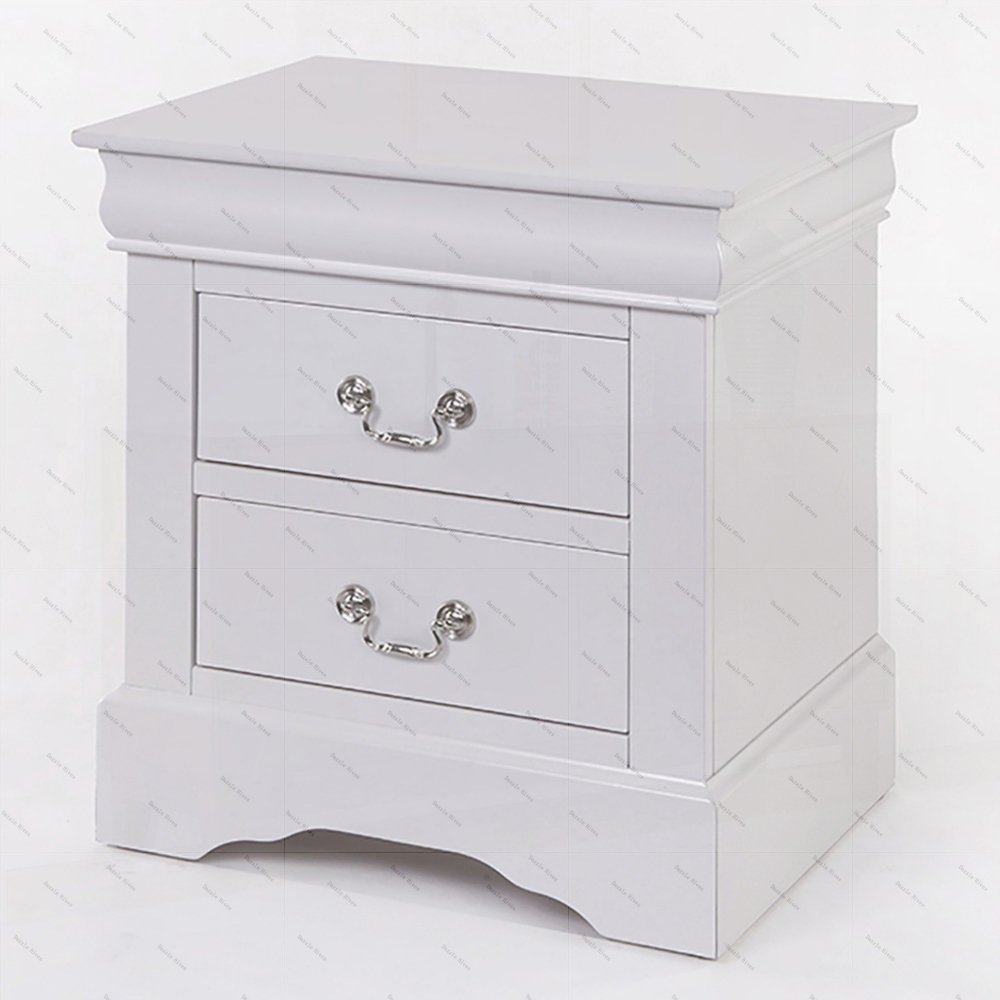 Alcott Hill® White 2-Drawer Nightstand | Wayfair