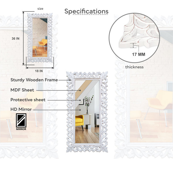 Ophelia & Co. Dominic Carved Wall Mirror | Rectangular Mirrors For ...