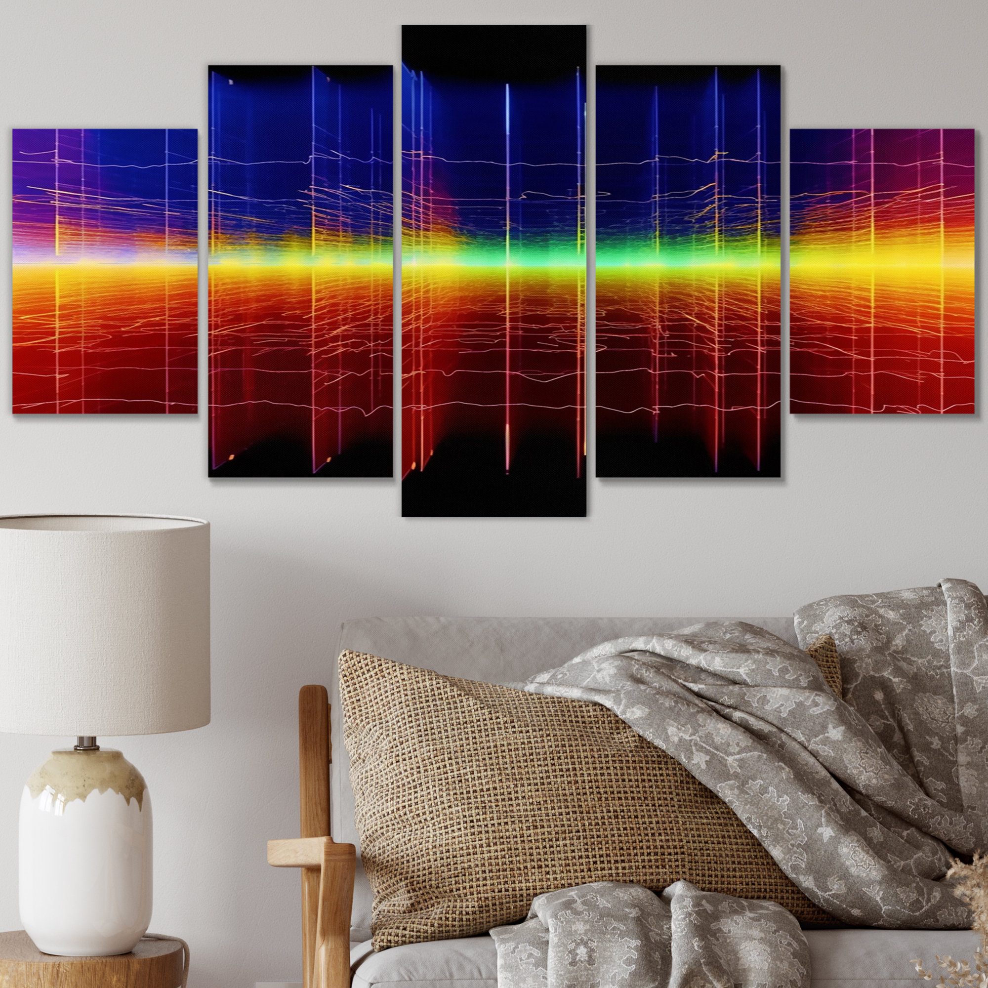 Wrought Studio™ Waveform Spectrum Abstract Resonances V - Abstract ...