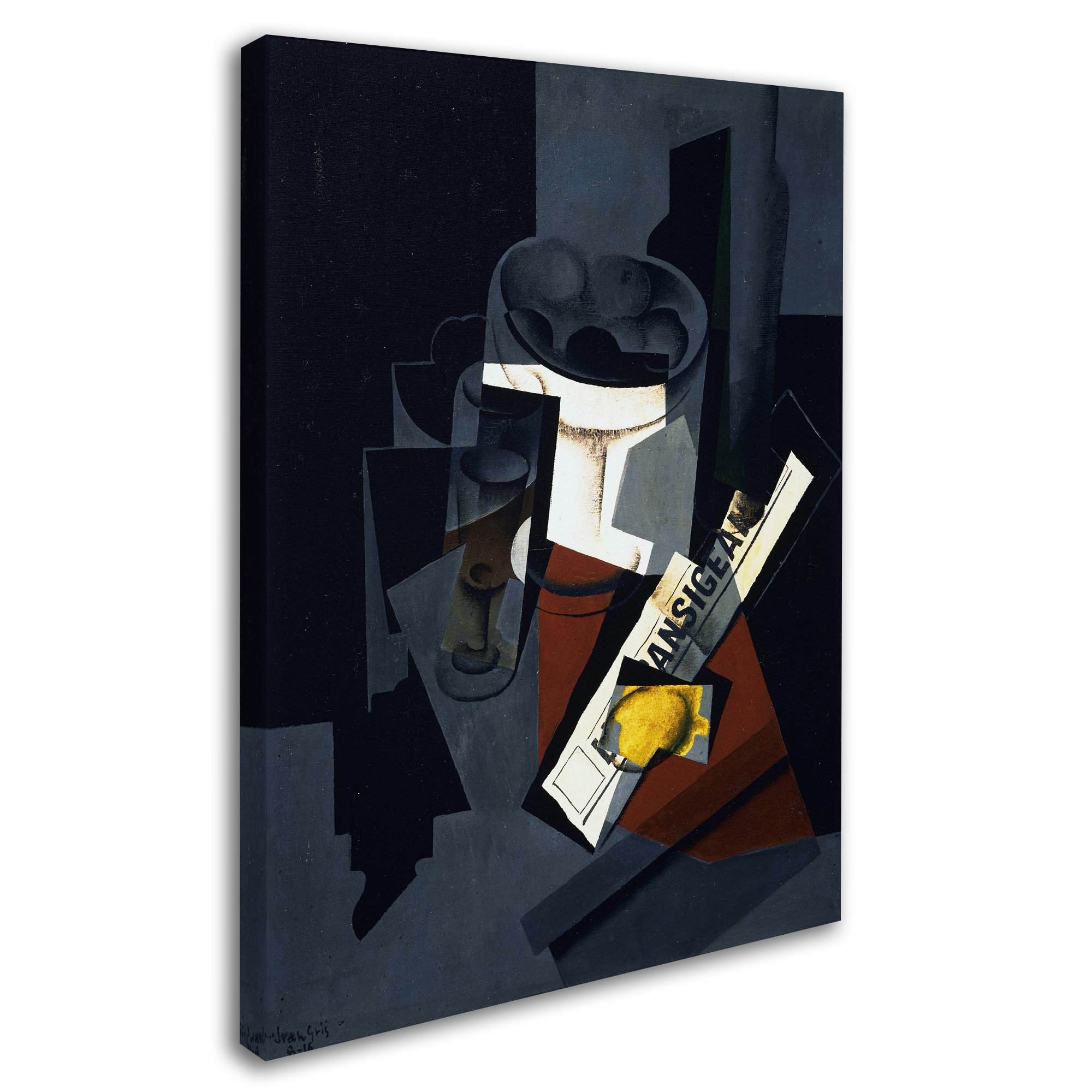 Trademark Fine Art 'Still Life With Newspaper' Print on Wrapped Canvas ...