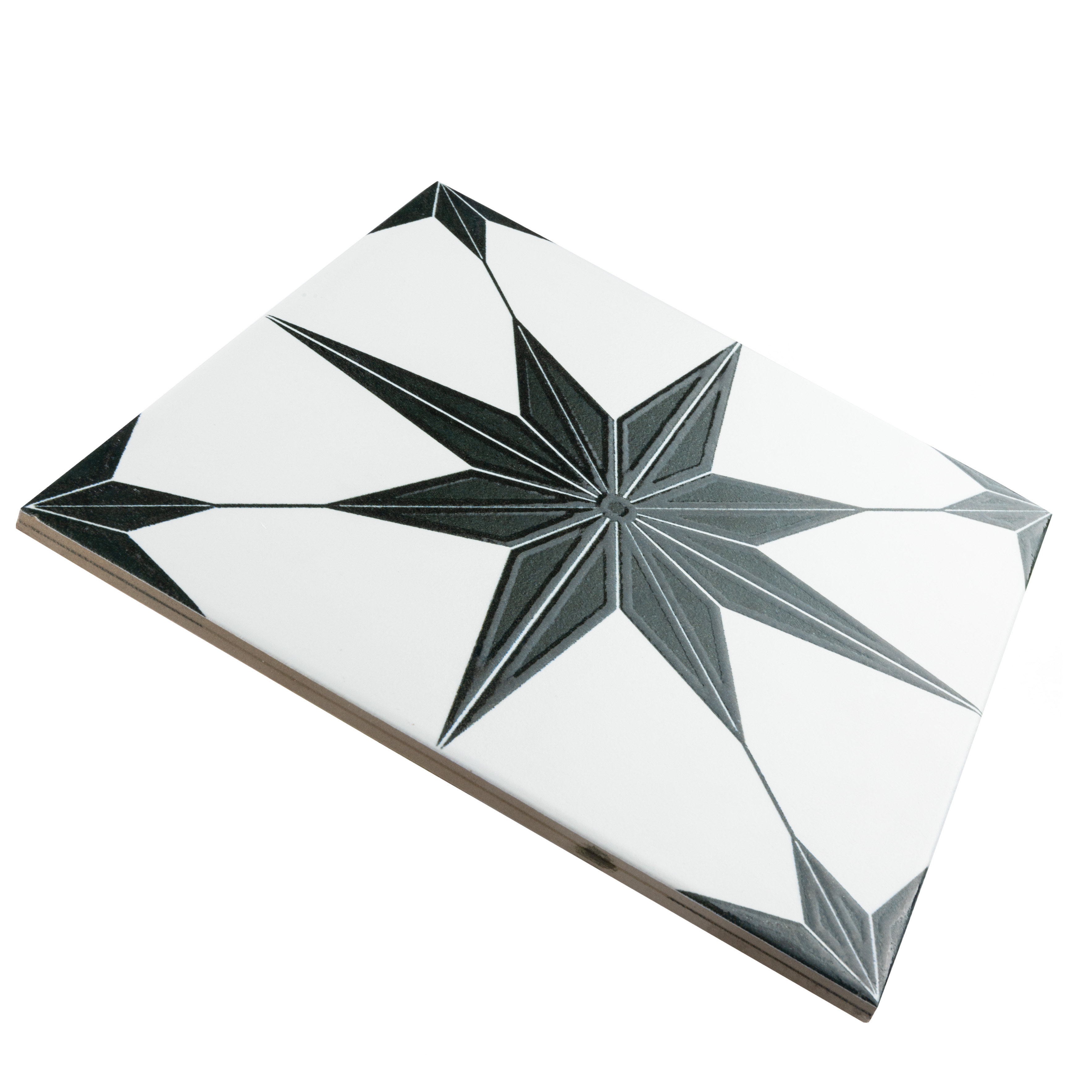 Merola Tile Stella 10" x 10" Porcelain Patterned Wall & Floor Tile ...