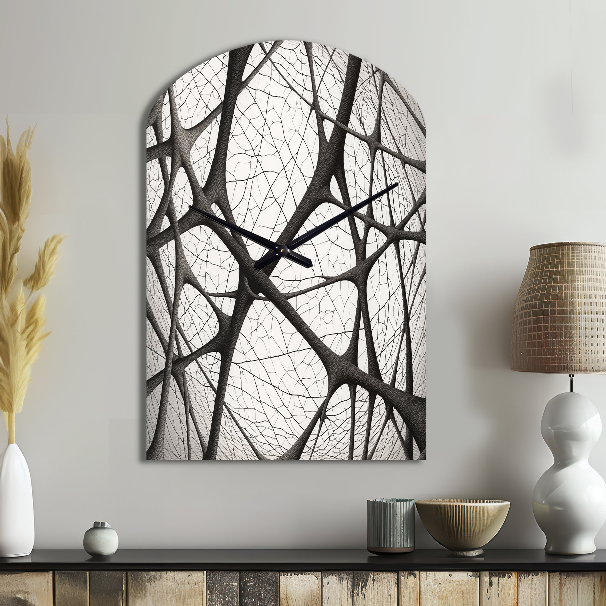 Design Art Minimalist Black and White IX - Abstract Shapes Asymmetrical ...