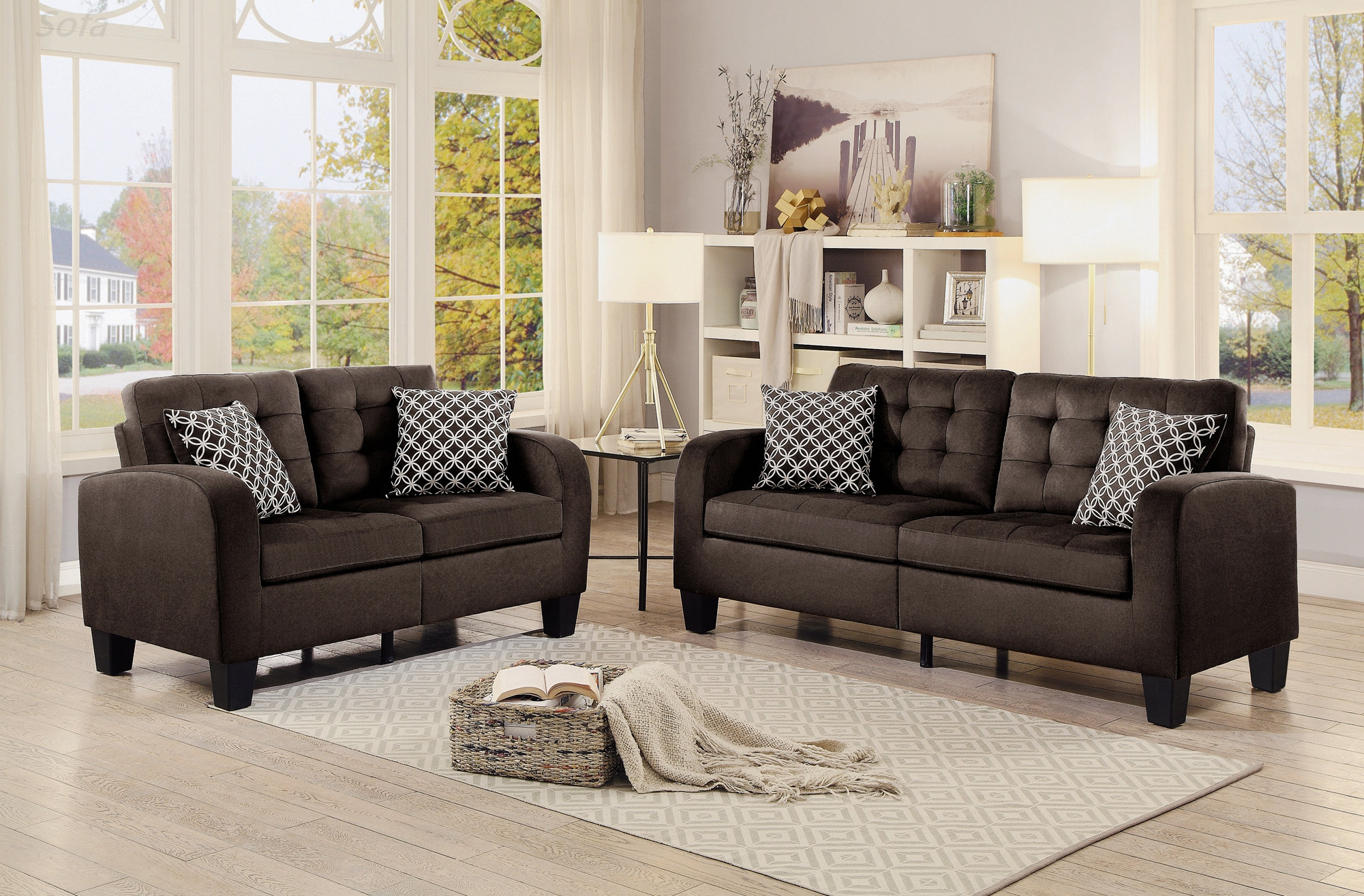 Ebern Designs Jandell 56.76'' Loveseat | Wayfair