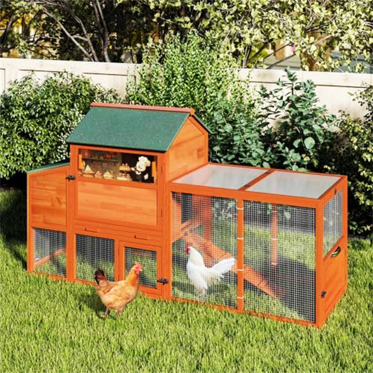 Tucker Murphy Pet™ Wooden chicken coop, portable mobile chicken coop ...
