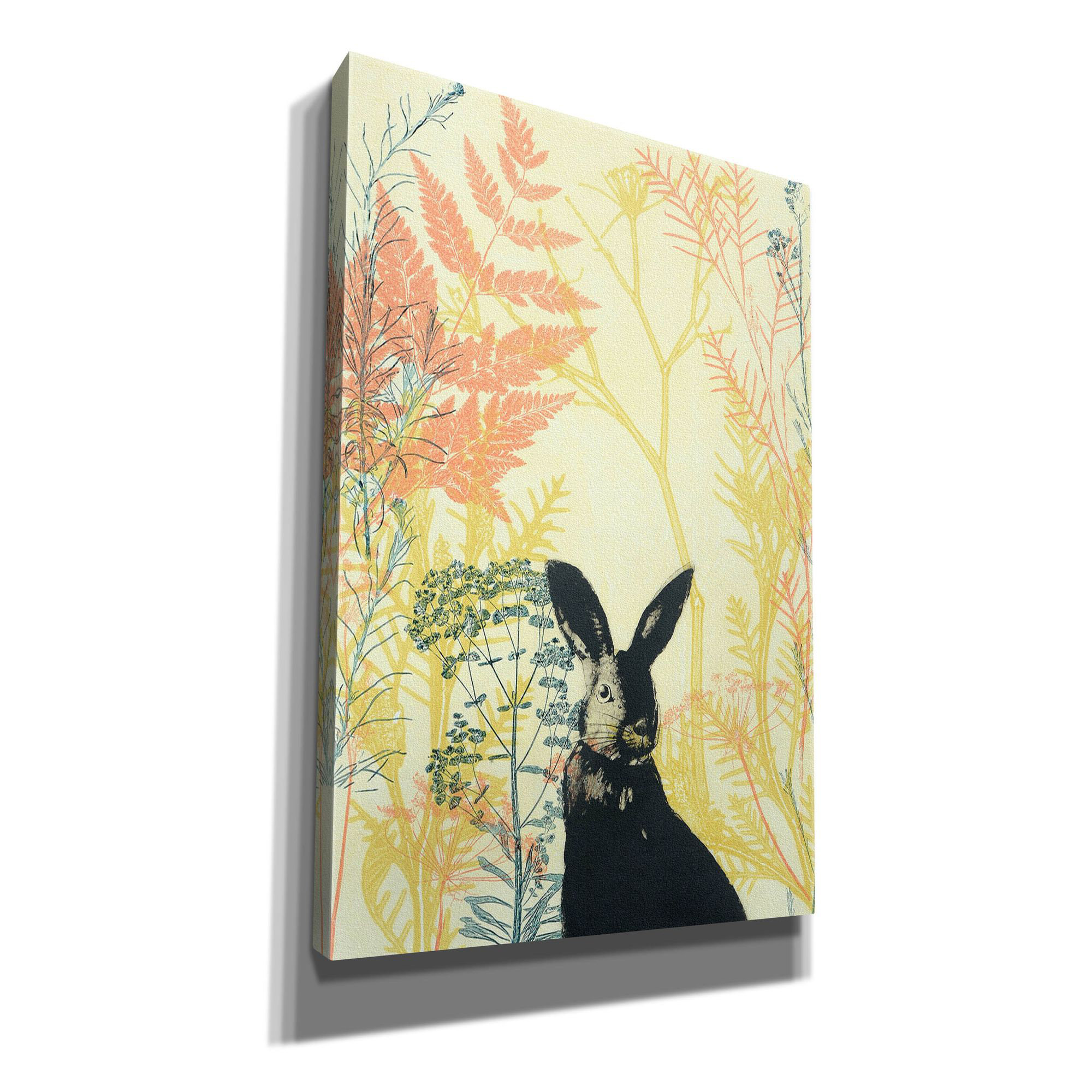 Rosalind Wheeler® 'Wild Bunny In A Shiny Coral Garden' By Trudy Rice ...
