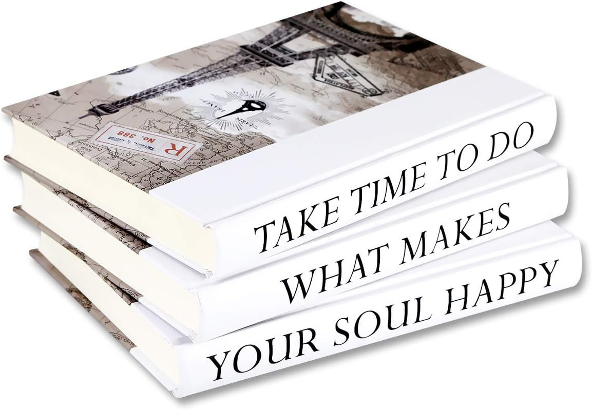 Latitude Run® 3 Piece Hardcover Quote Decorative Books Set | Wayfair