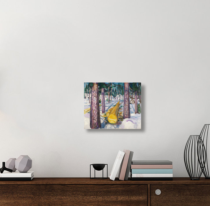 Vault W Artwork " The Yellow Log, 1912 " by Edvard Munch | Wayfair