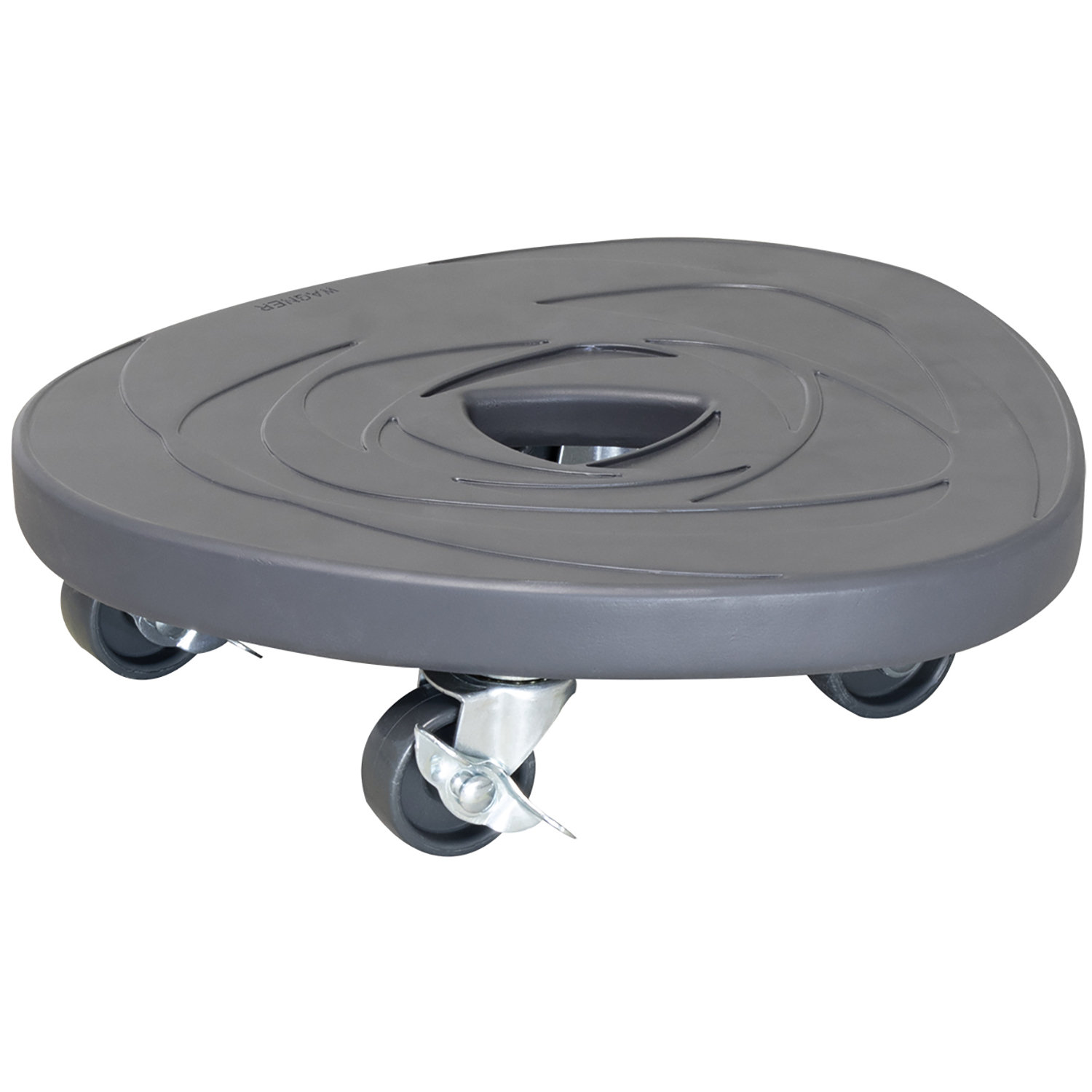 Arlmont & Co. Wagner Design Yourself 11" Round Swirl Stone Plant Caddy ...