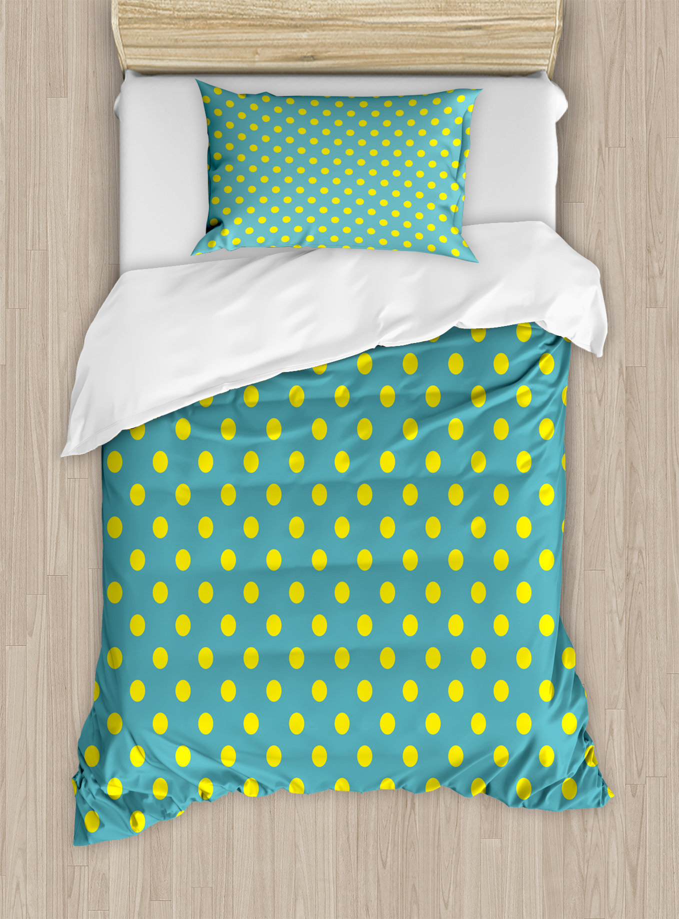 Ambesonne Big Vintage Polka Dots Pattern Nostalgic Stylized Spotted ...