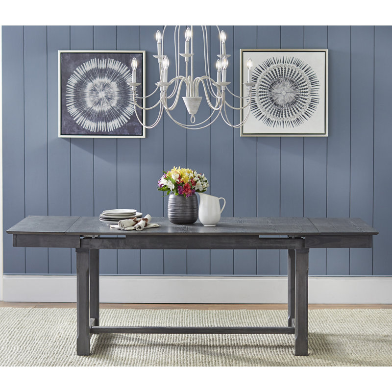 Gracie Oaks Danyall Extendable Solid Wood Dining Table & Reviews | Wayfair
