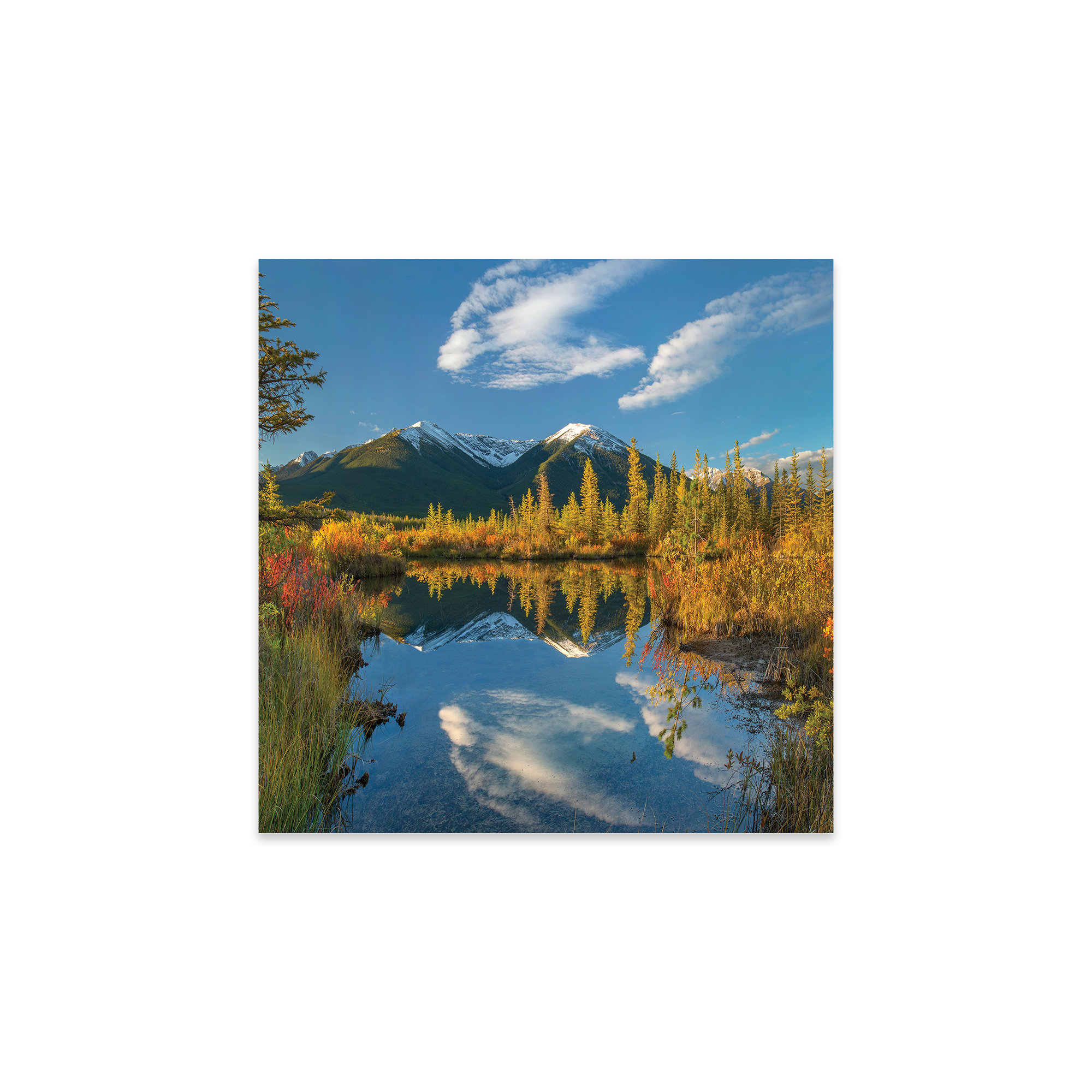 iCanvas Peaks,Sundance Range,Vermilion Lakes, Banff National Park ...