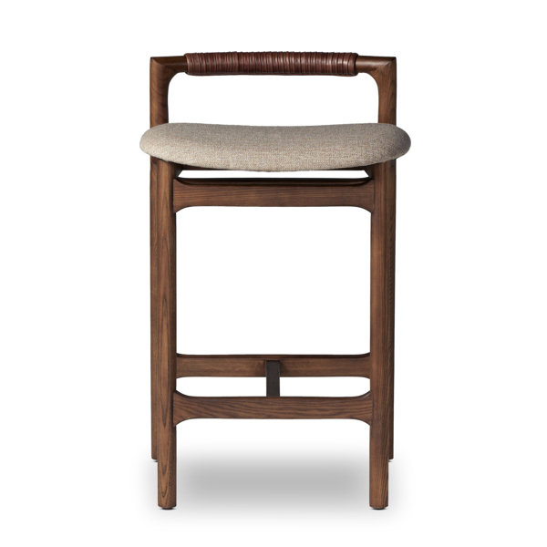 Solene Leather Stool & Reviews | Birch Lane