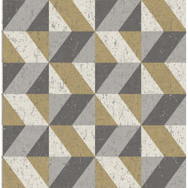 Wade Logan® Ashlae Anjelika Metallic 33' L x 20.5" W Wallpaper Roll ...