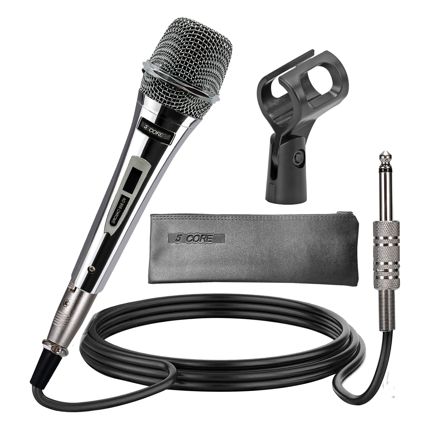 5 Core Mic Karaoke Dynamic Handheld XLR Microphone Professional Vocal ...