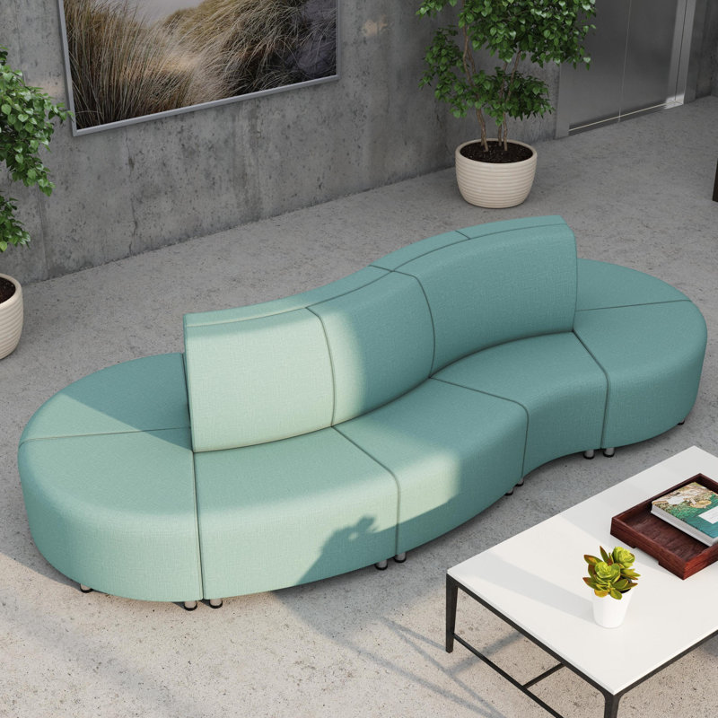 Factory Direct Partners Pro Series Connect Curved Wave Seating, 10 ...