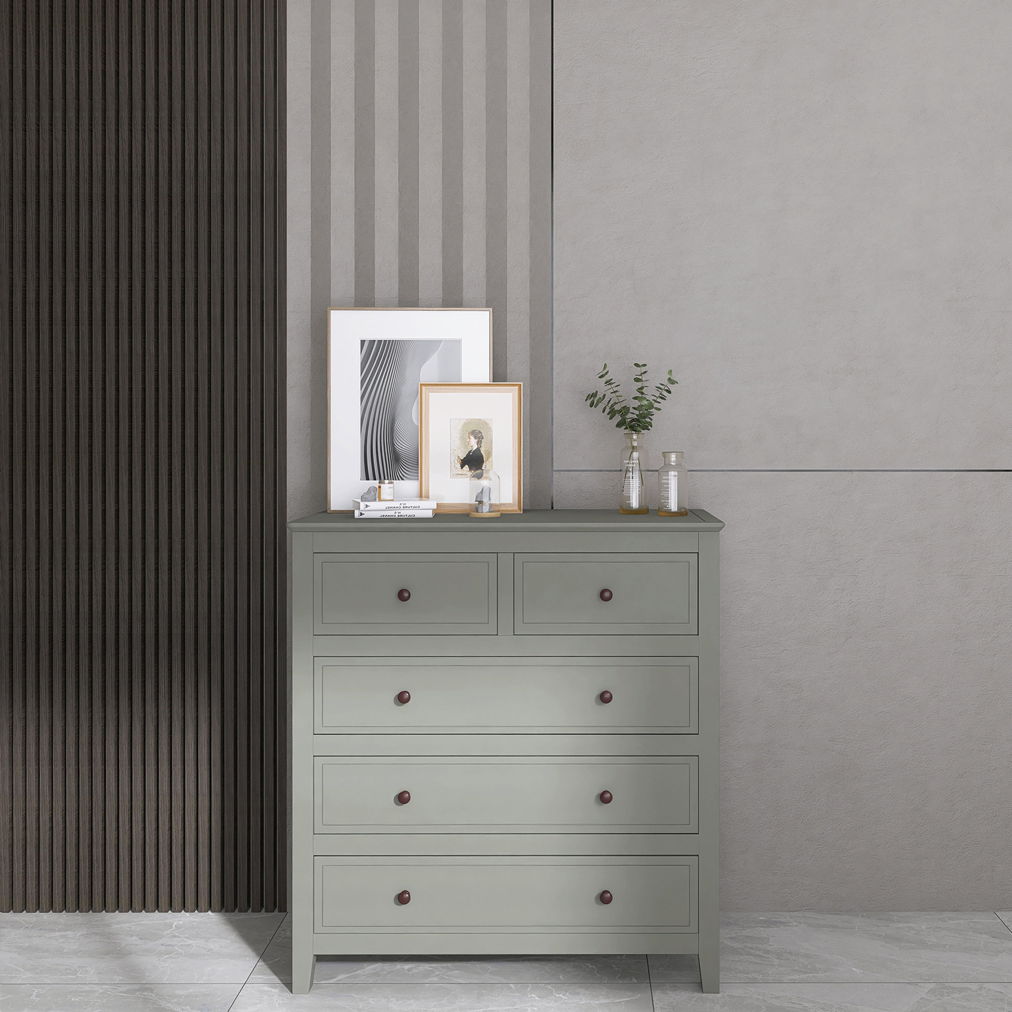 Winston Porter Gabriana 5 Drawer 33" W Standard Chest - Wayfair Canada