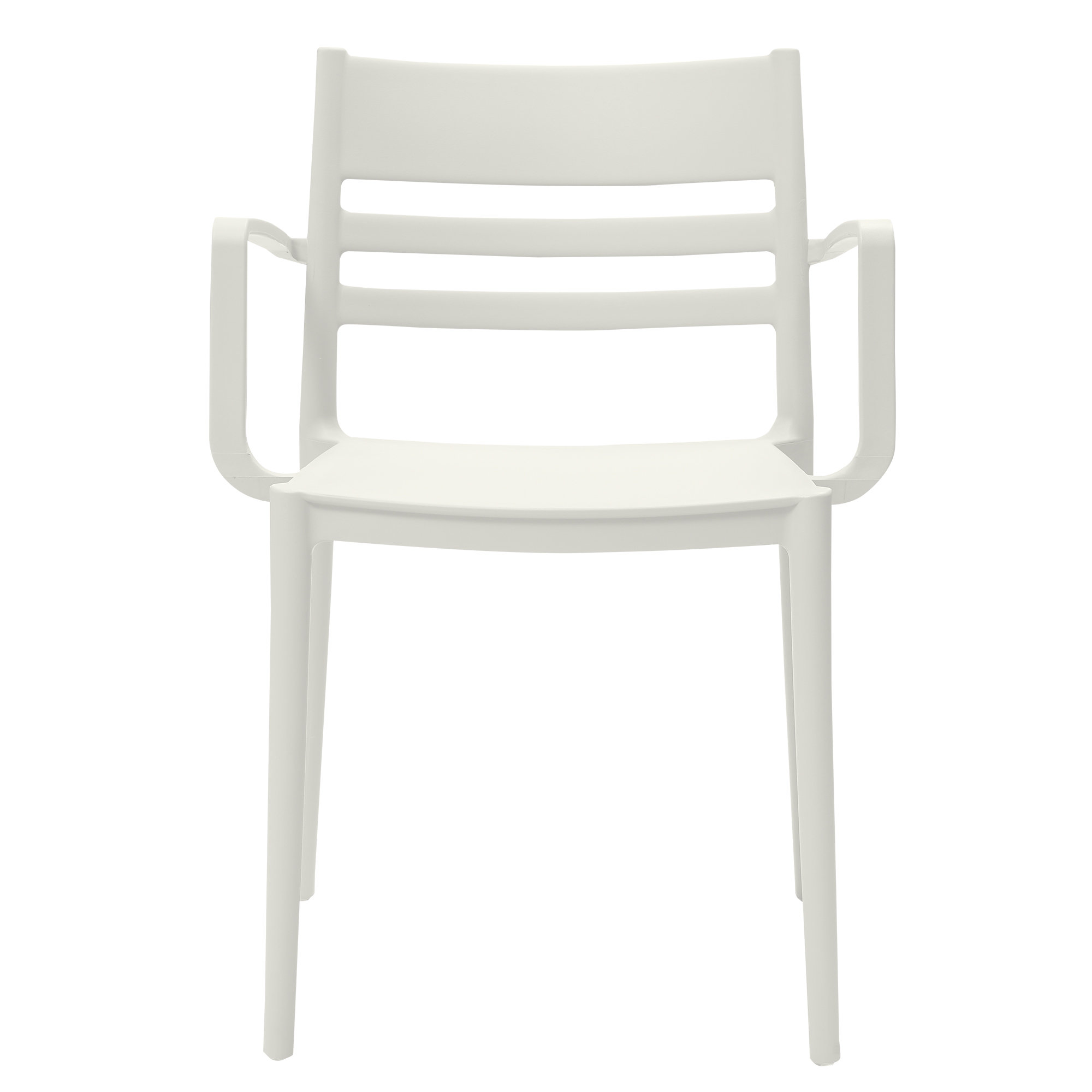 Wrought Studio™ Dumisani Slat Back Arm Chair (Set of 4) | Wayfair