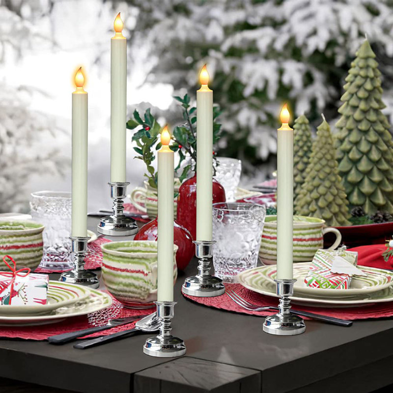 The Holiday Aisle® Flameless Window Candles With Remote Control And ...