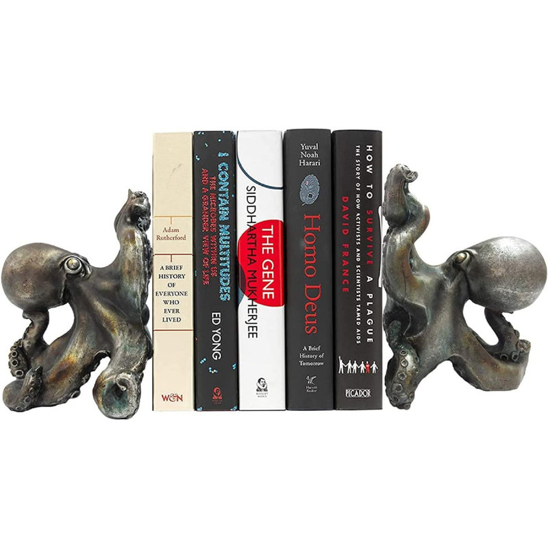 Dovecove Sea Monster Octopus Bookends | Wayfair