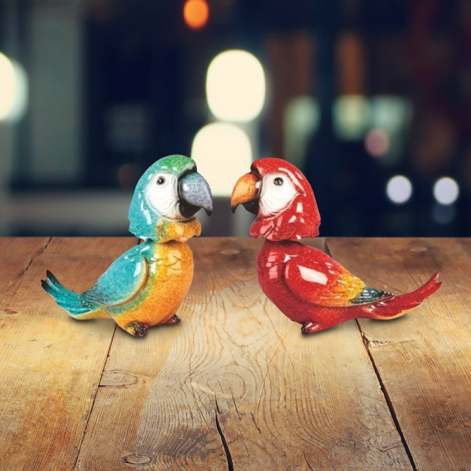 Bay Isle Home™ 2-PC 5.75"W Parrots with bobblehead Set Figurine Unique ...