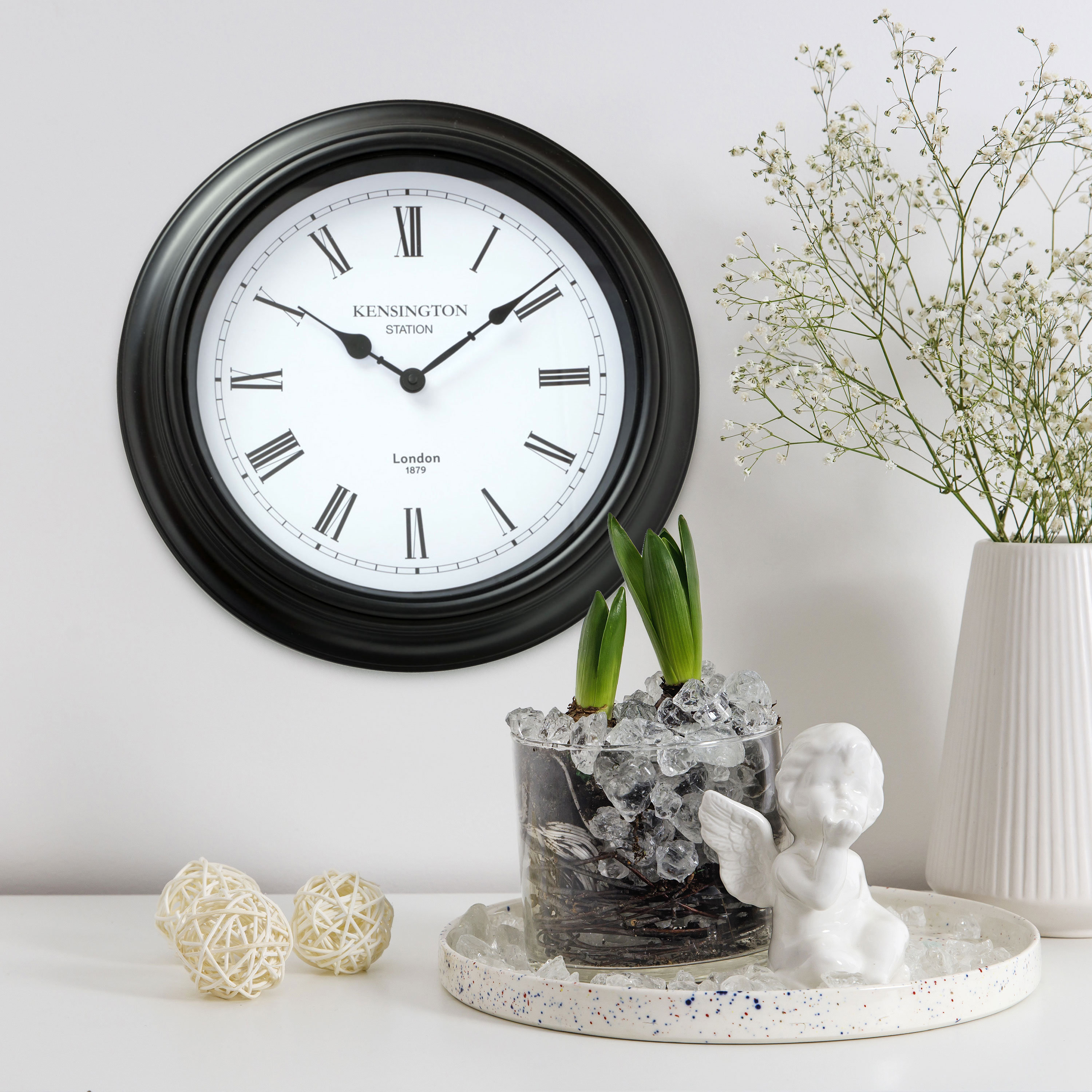 Charlton Home® Angelyna 15.5" Wall Clock | Wayfair