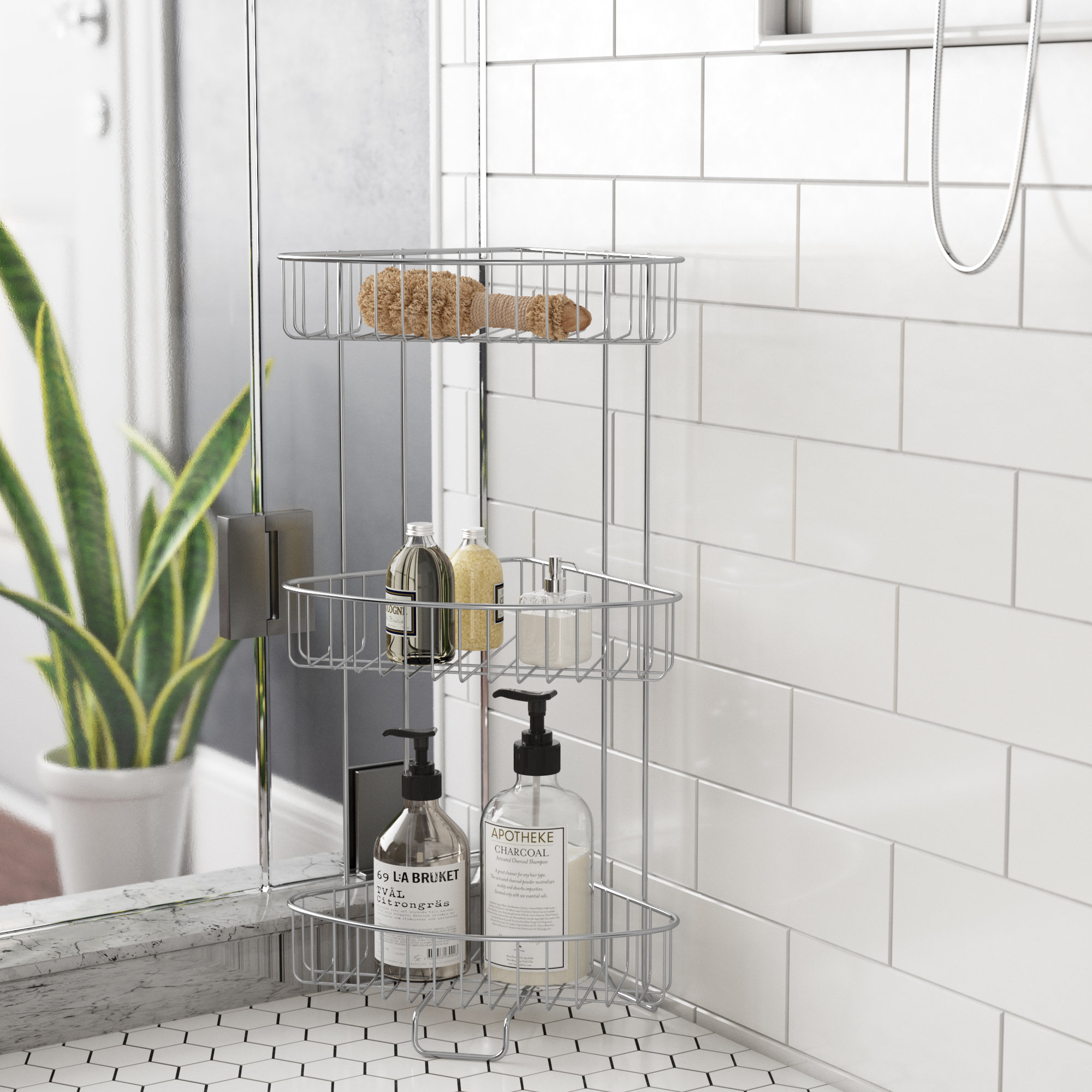 Rebrilliant Castello Free Standing Shower Caddy & Reviews - Wayfair Canada
