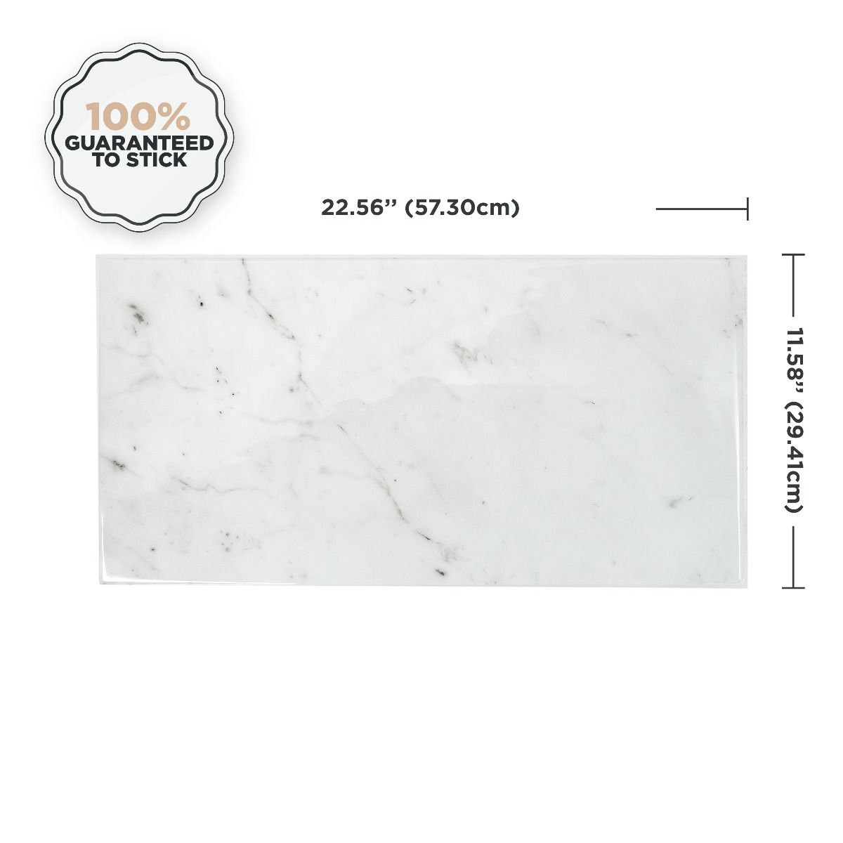 Smart Tiles Peel and Stick Gel Backsplash Tile Blok 12" x 22" (Set of 2 ...