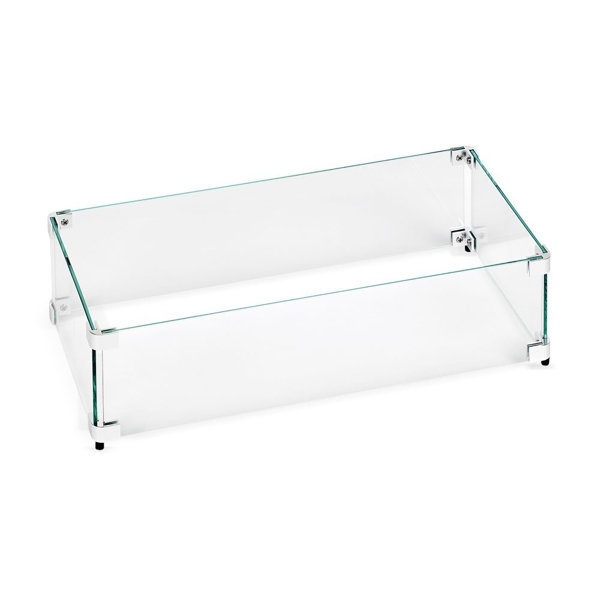 American Fireglass Rectangle Glass Flame Guard (Glass) & Reviews | Wayfair