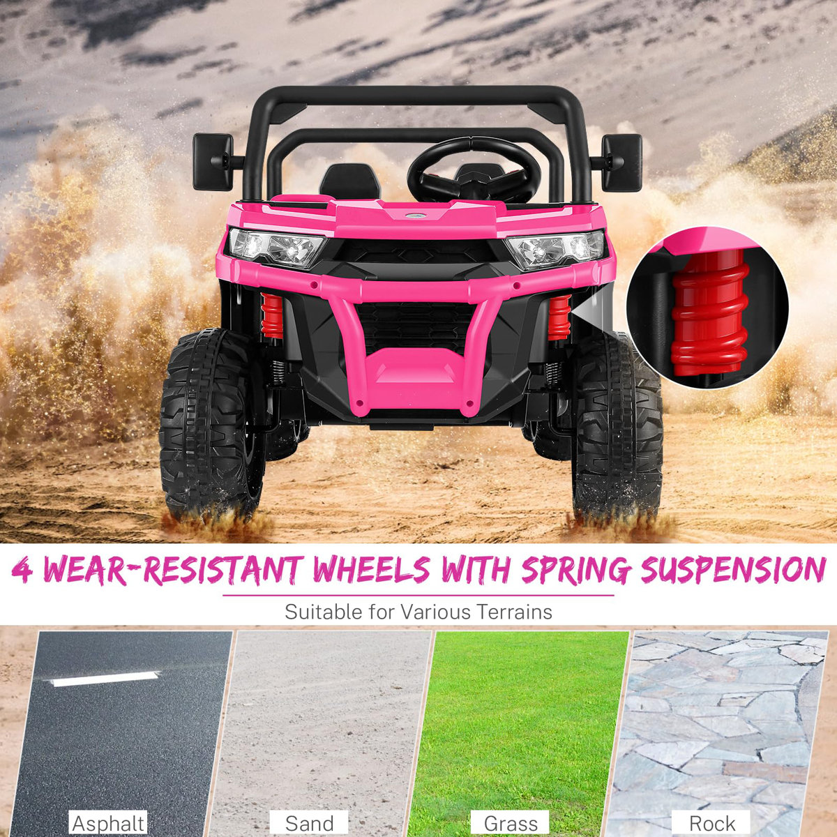 Himimi Delia Himimi 24 Volt 2 Seater All-Terrain Vehicles Battery ...