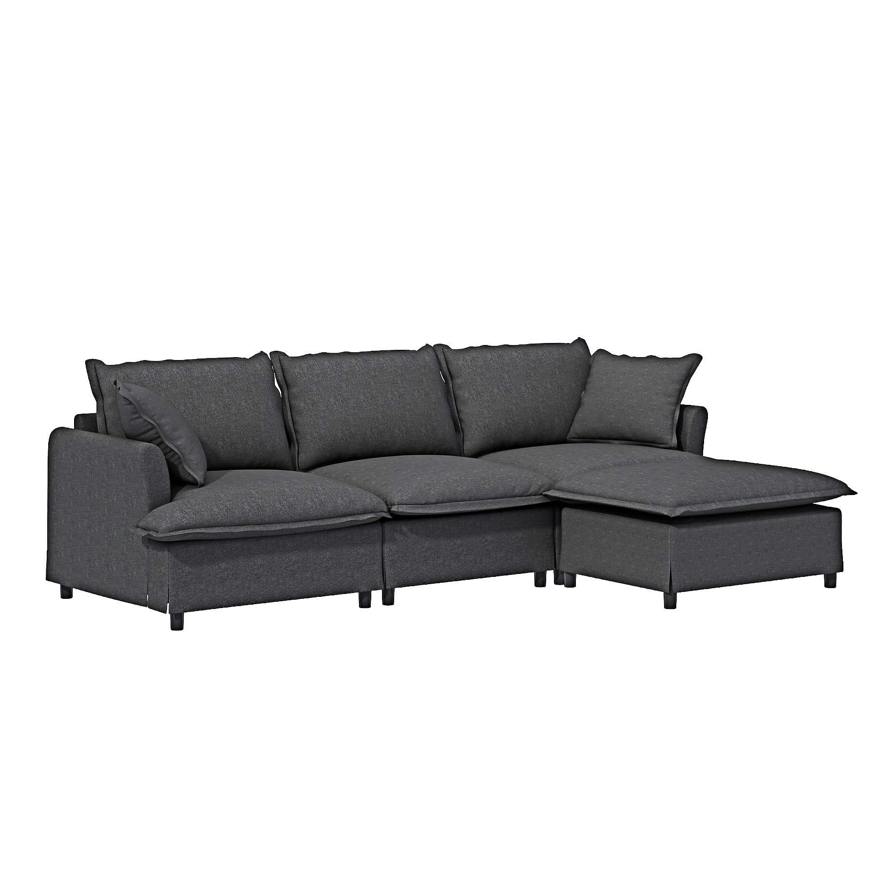 George Oliver Modular Upholstered Sectional Sofa With Ottoman | Wayfair