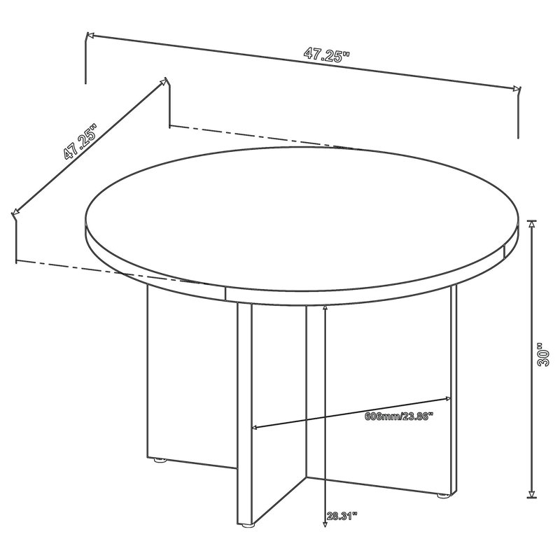 Wade Logan® Siefert Round 47.25'' Dining Table & Reviews | Wayfair