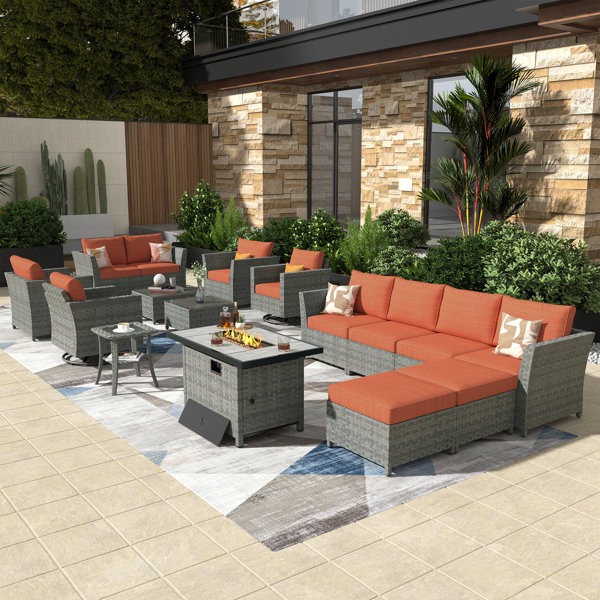 Latitude Run® Loranda 16 Piece Seating Group with Cushions | Wayfair