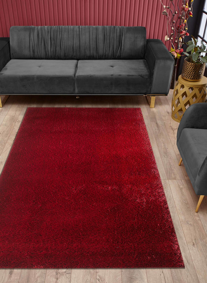 Ebern Designs ELSA PLUS 4X6 RED RUG | Wayfair